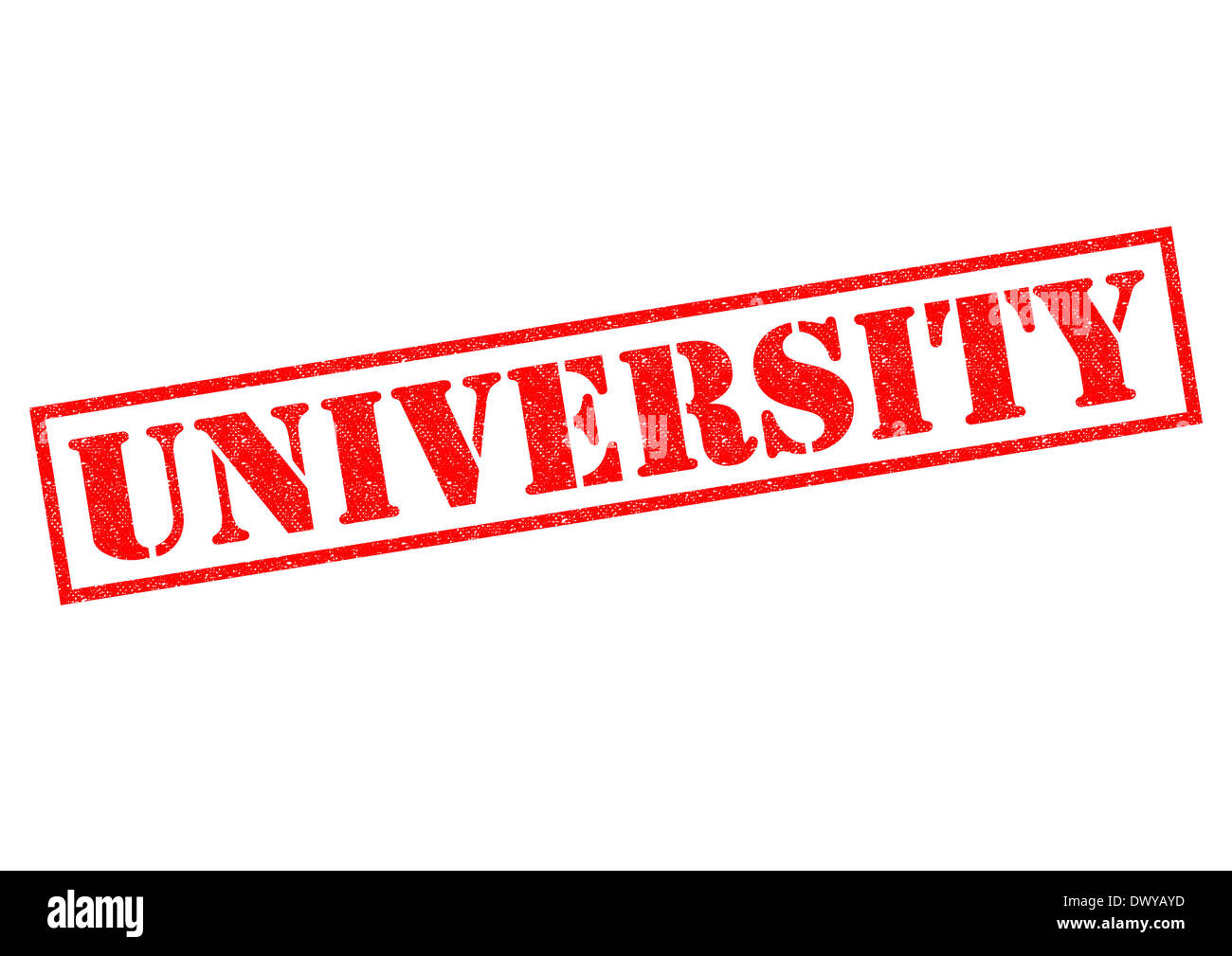 UNIVERSITY red Rubber Stamp over a white background Stock Photo - Alamy