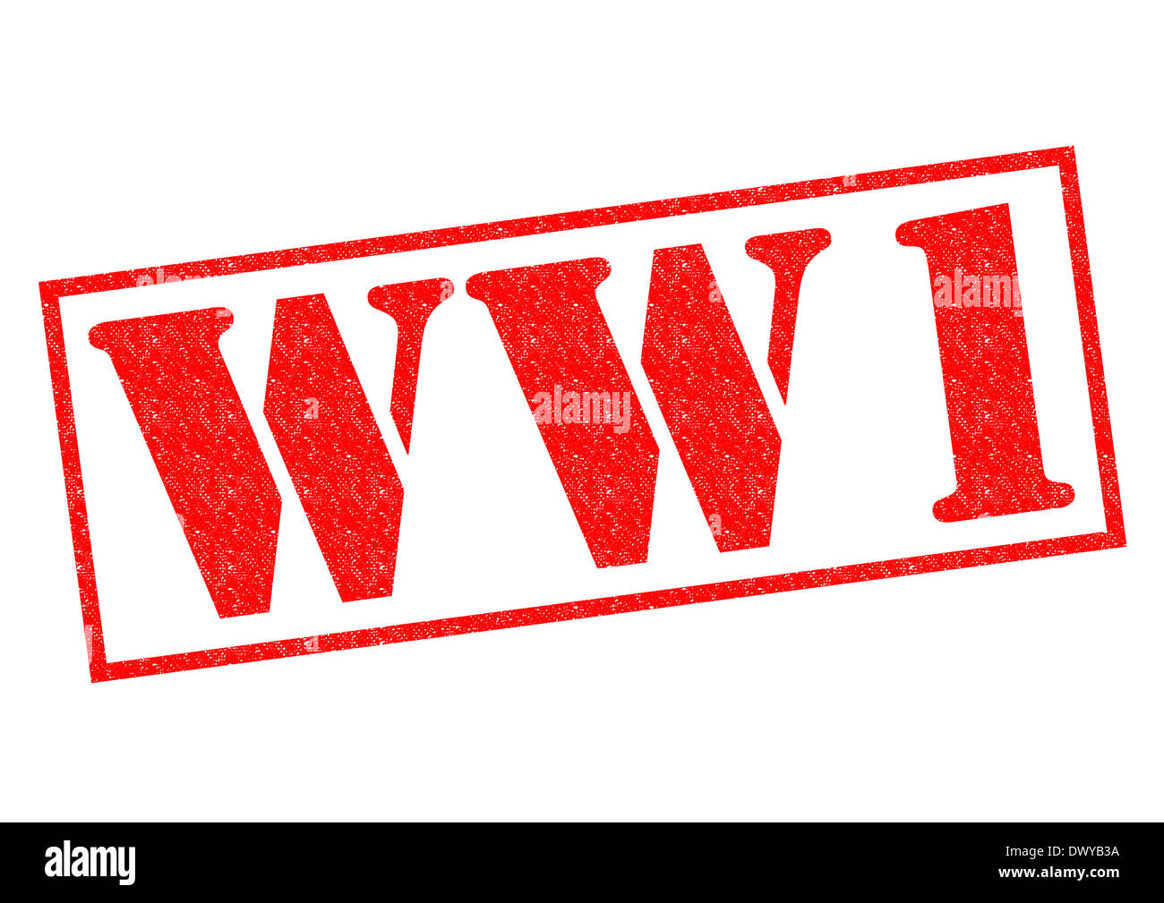 WORLD WAR 1 red Rubber Stamp over a white background Stock Photo - Alamy
