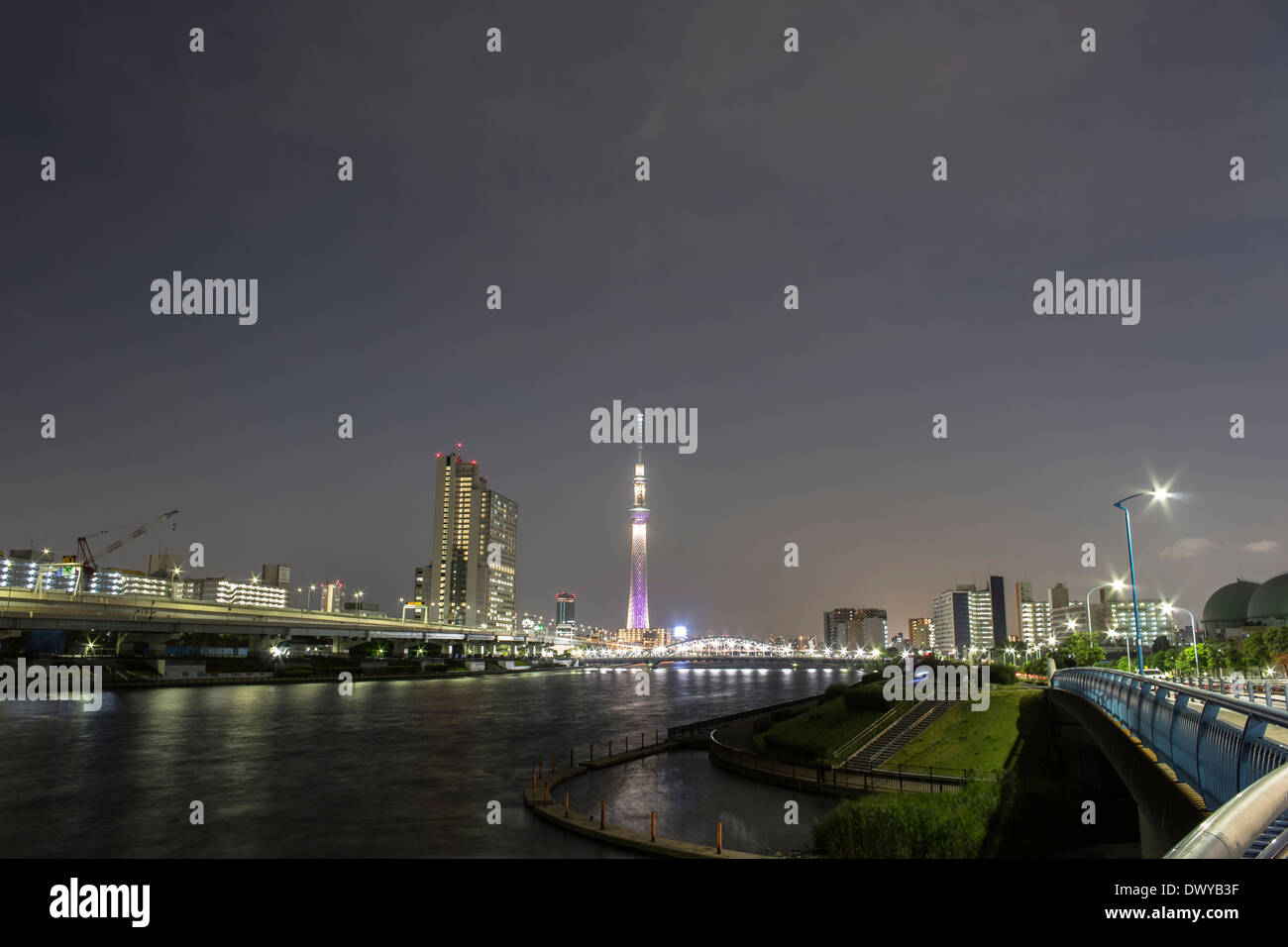 Tokyo Sky Tree at night, Tokyo, Japan Stock Photo - Alamy