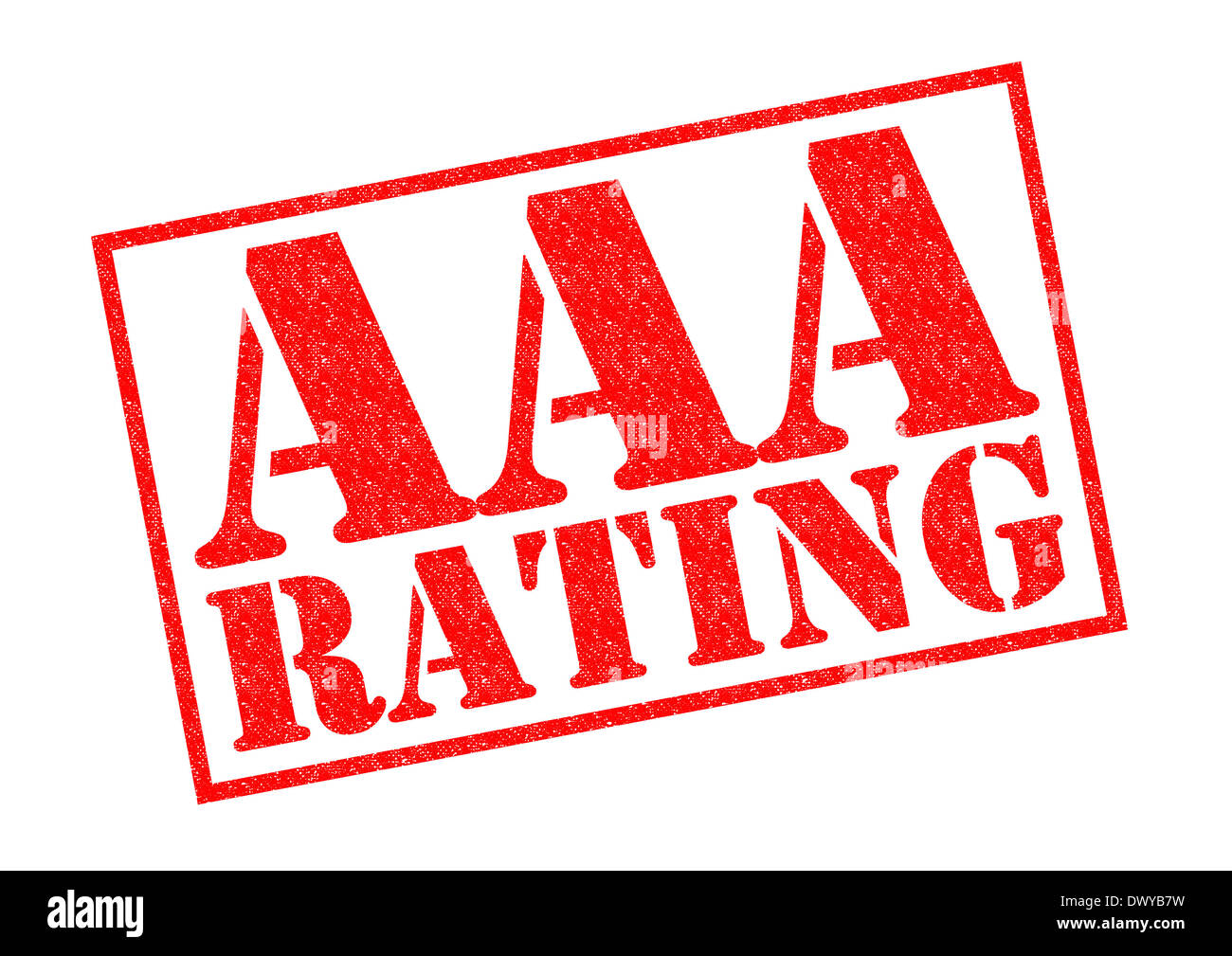 AAA RATING red Rubber Stamp over a white background Stock Photo - Alamy