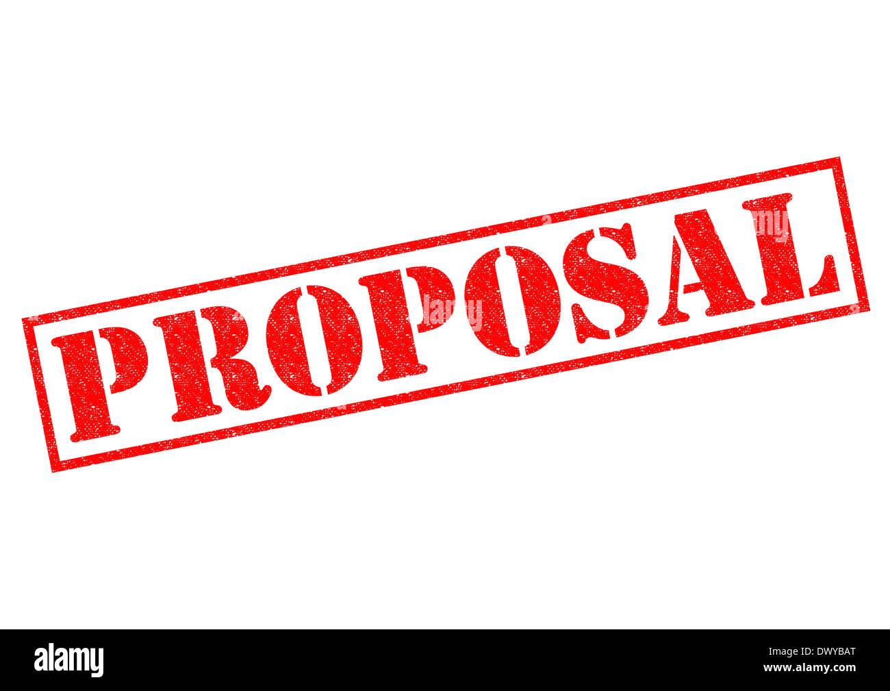 PROPOSAL red Rubber Stamp over a white background Stock Photo - Alamy
