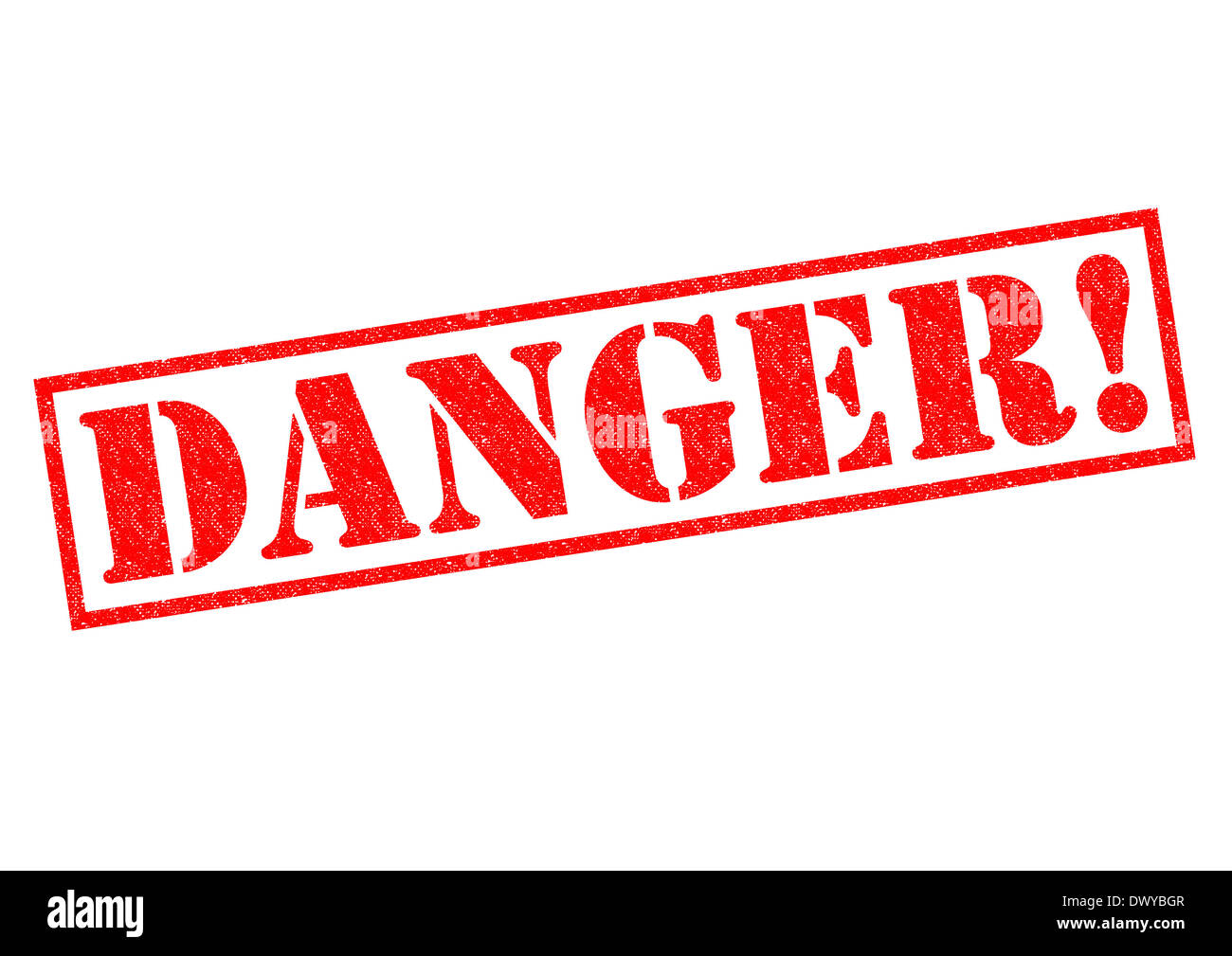 DANGER! red Rubber Stamp over a white background Stock Photo - Alamy