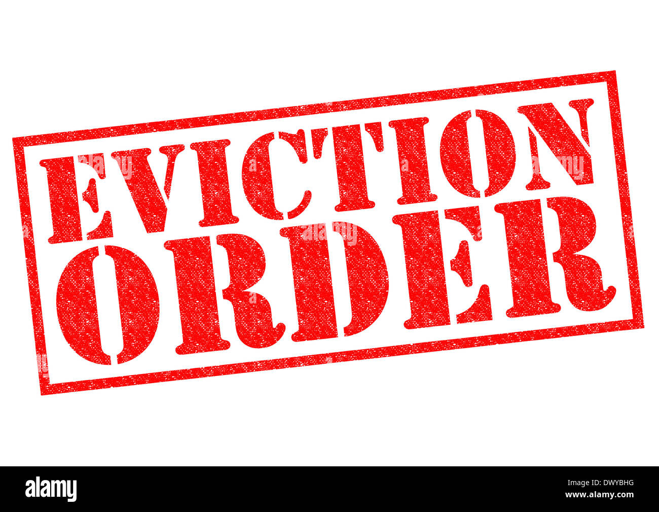 EVICTION ORDER red Rubber Stamp over a white background Stock Photo - Alamy