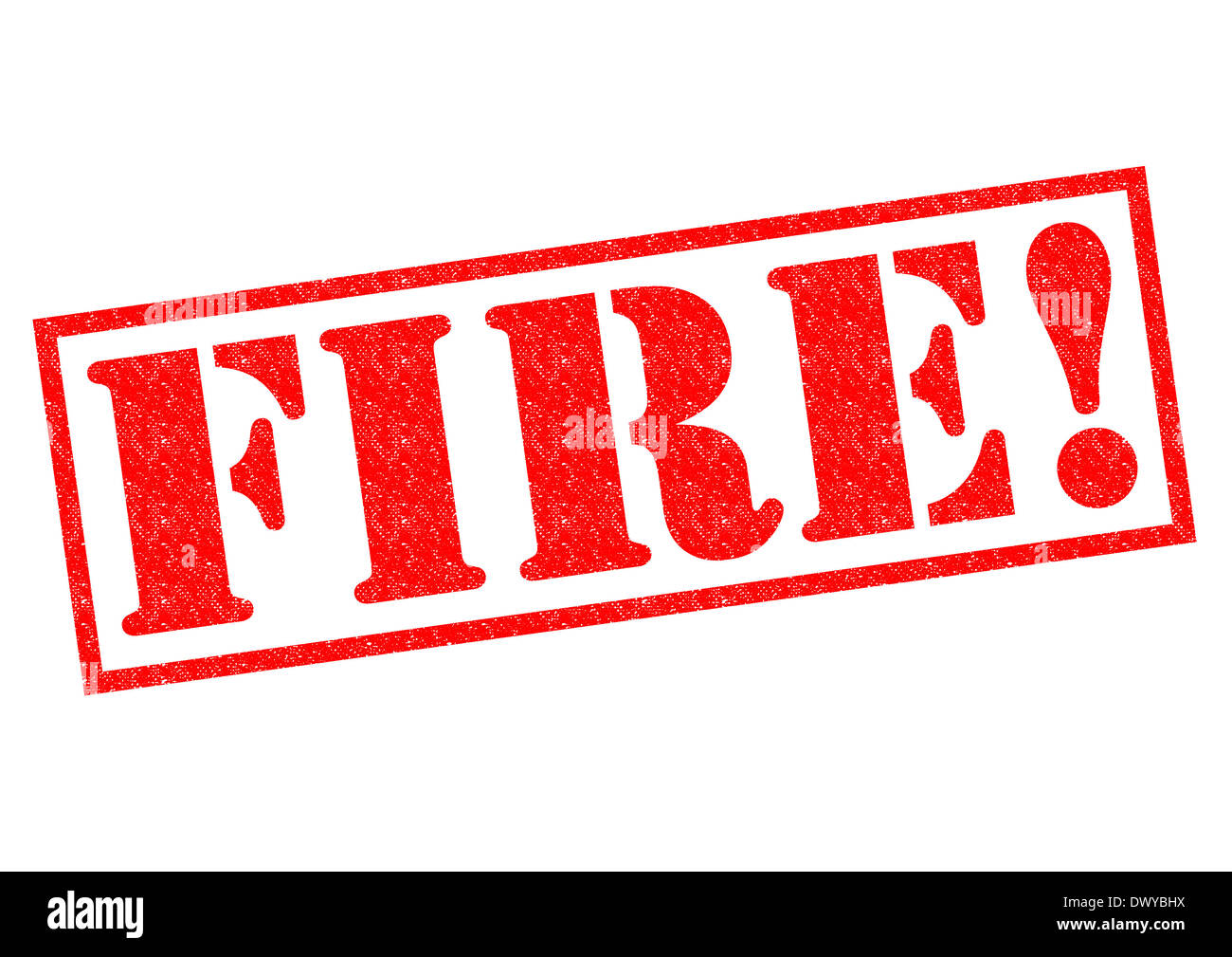 FIRE! red rubber Stamp over a white background Stock Photo - Alamy