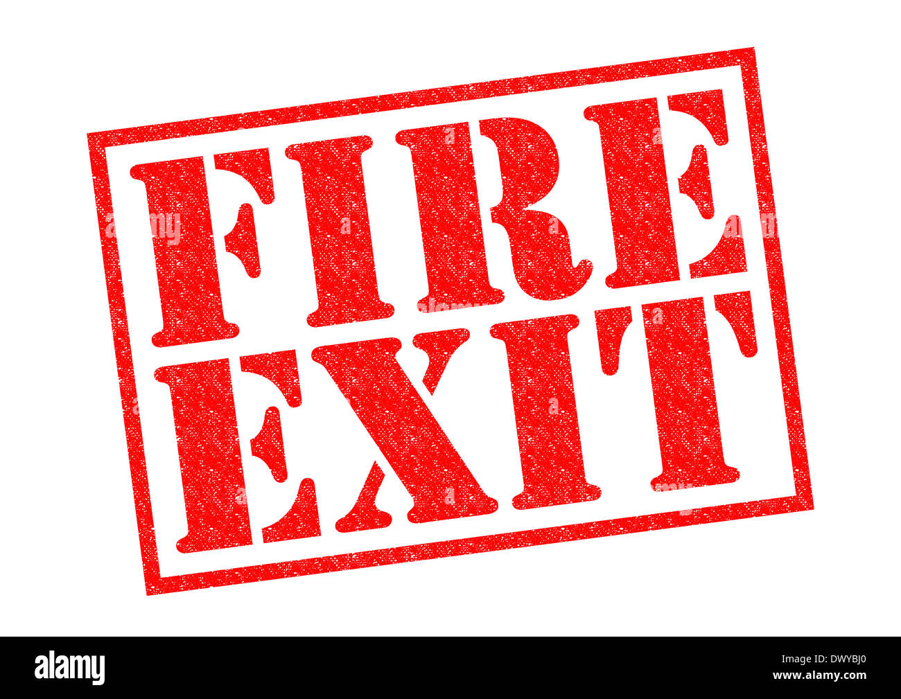 FIRE EXIT red Rubber Stamp over a white background Stock Photo - Alamy