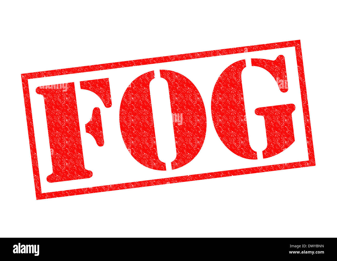 Fog warning sign Cut Out Stock Images & Pictures - Alamy