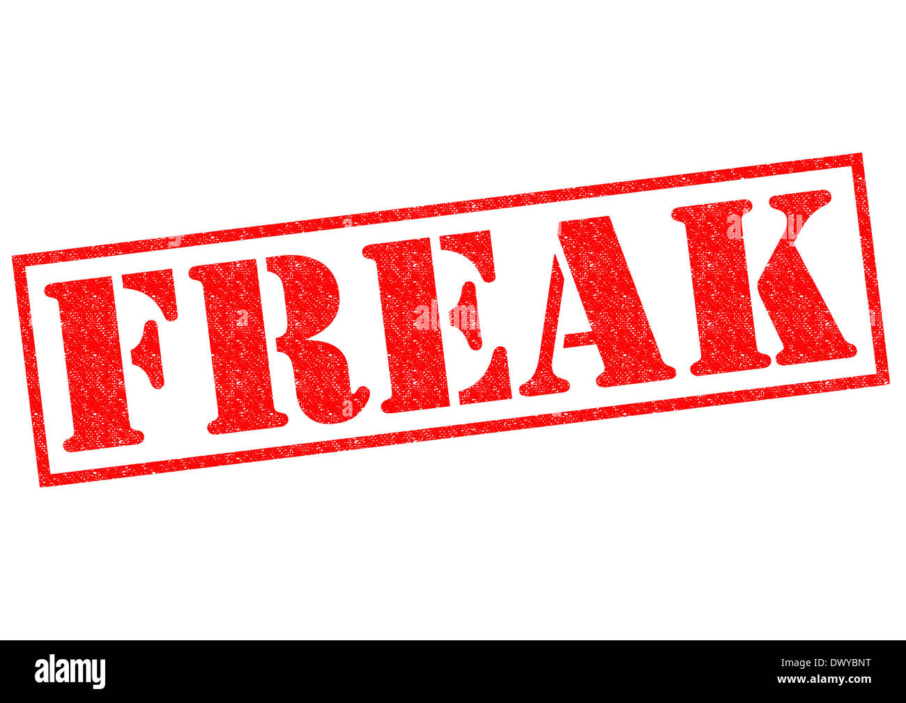 FREAK red Rubber Stamp over a white background Stock Photo - Alamy
