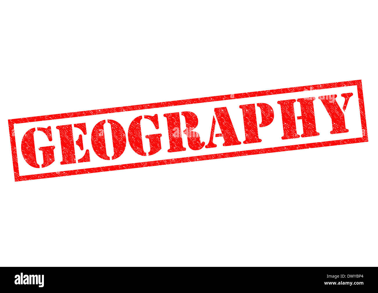 GEOGRAPHY red Rubber Stamp over a white background Stock Photo - Alamy