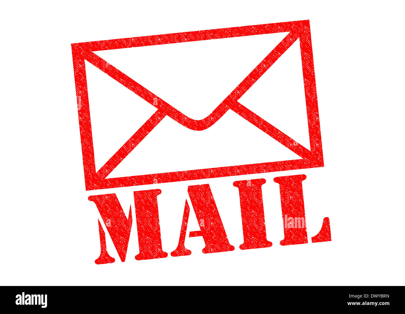 MAIL red Rubber Stamp over a white background Stock Photo - Alamy