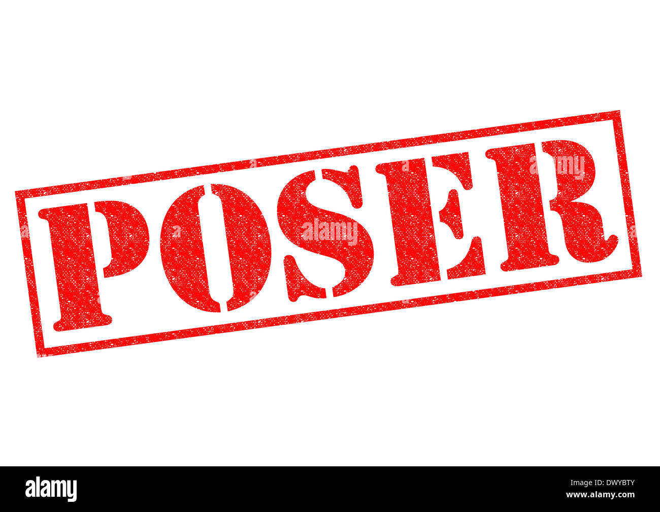 POSER red Rubber Stamp over a white background Stock Photo - Alamy
