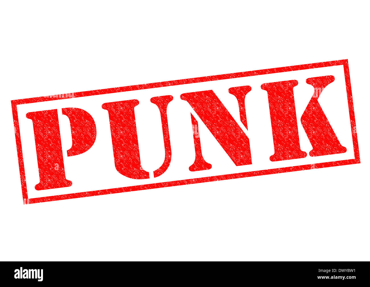 PUNK red Rubber Stamp over a white background Stock Photo - Alamy