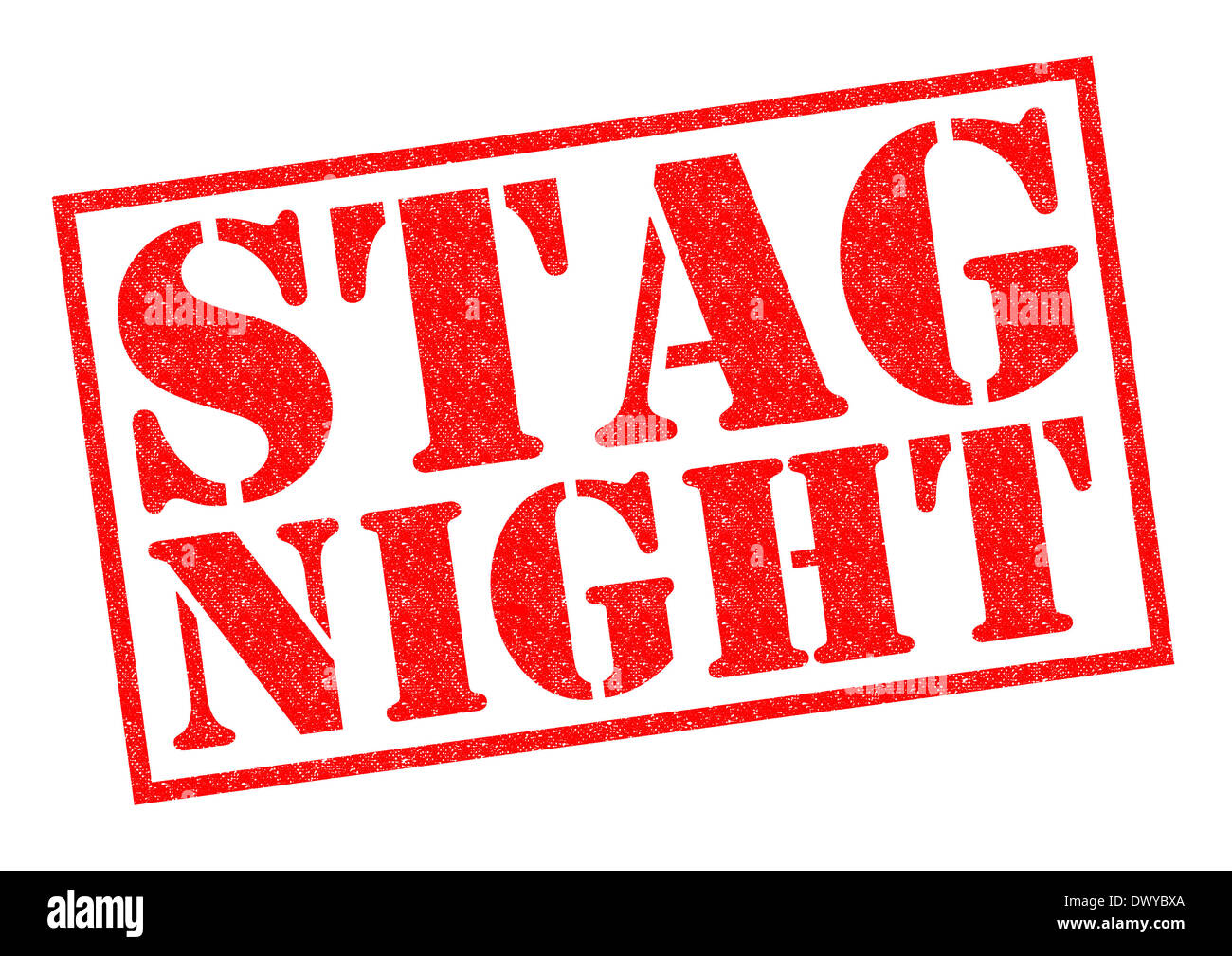 STAG NIGHT red Rubber Stamp over a white background Stock Photo - Alamy