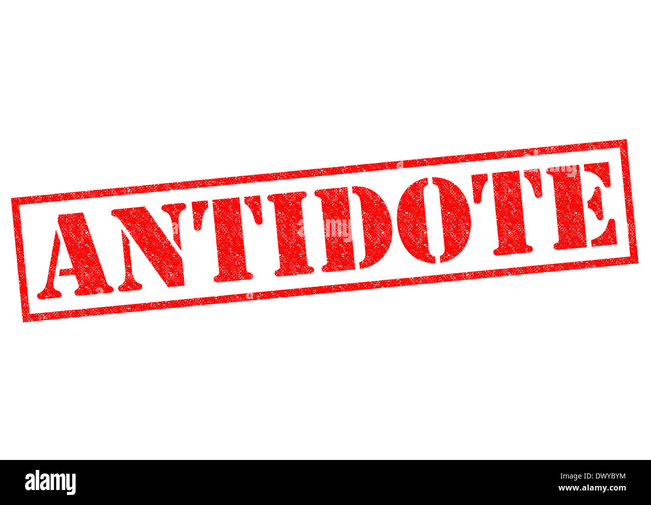 ANTIDOTE red Rubber Stamp over a white background Stock Photo - Alamy