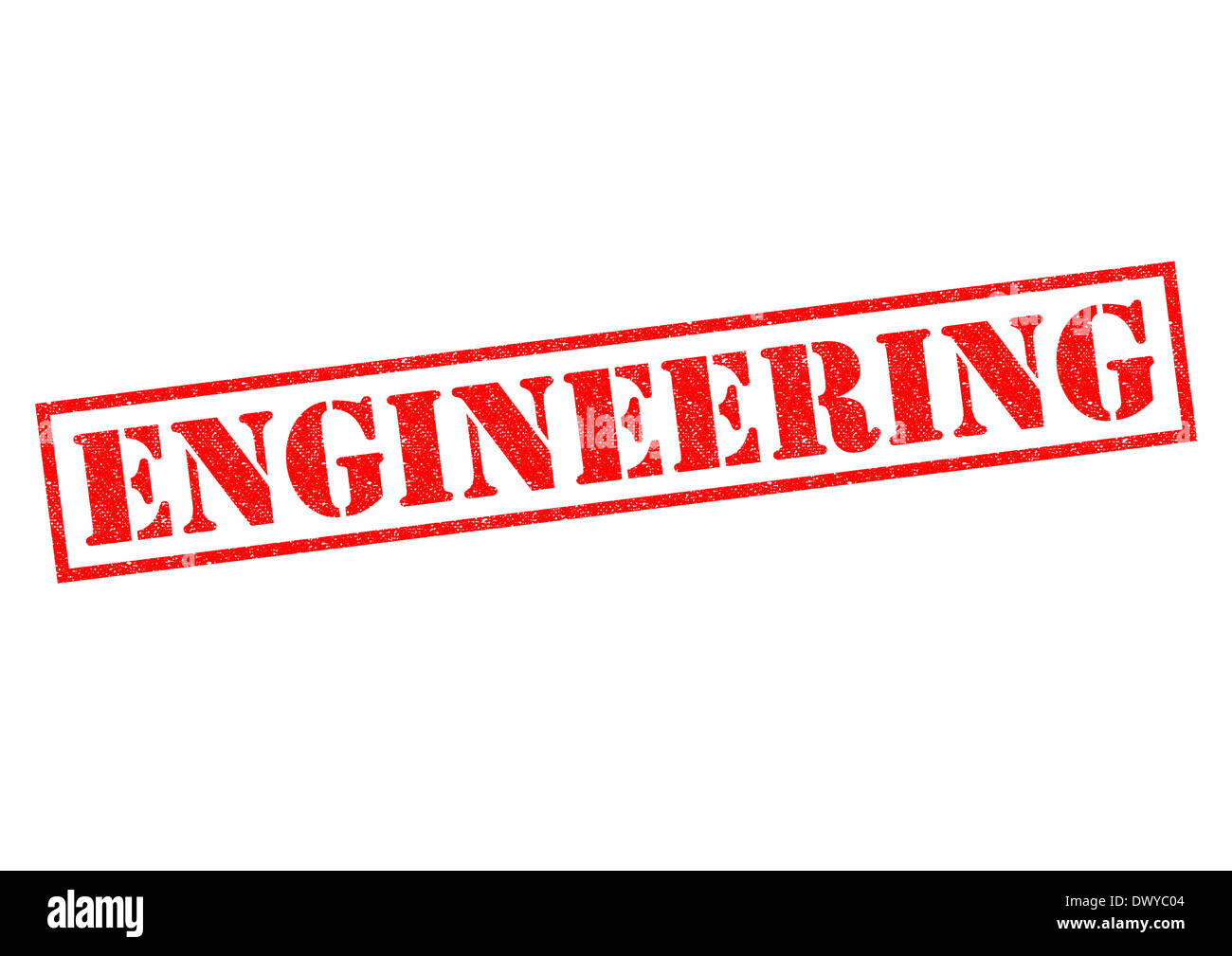 ENGINEERING red Rubber Stamp over a white background Stock Photo - Alamy