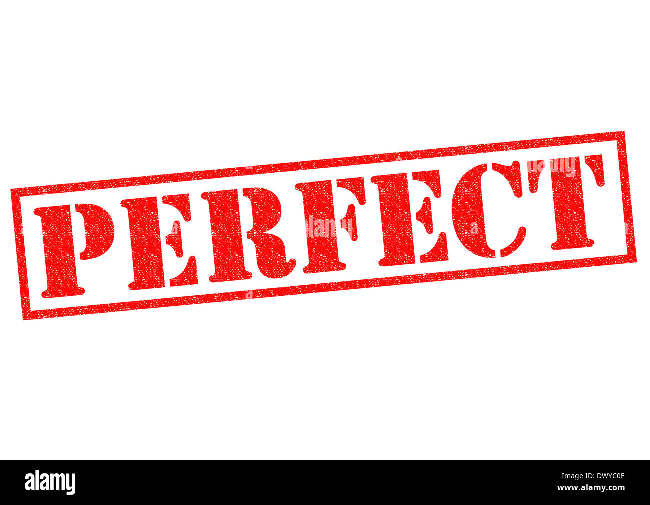 PERFECT red Rubber Stamp over a white background Stock Photo - Alamy