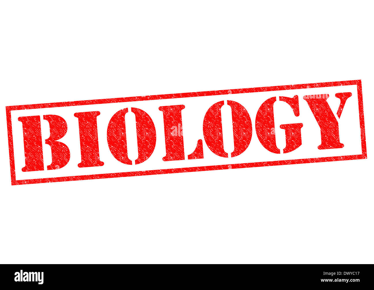 BIOLOGY red Rubber Stamp over a white background Stock Photo - Alamy