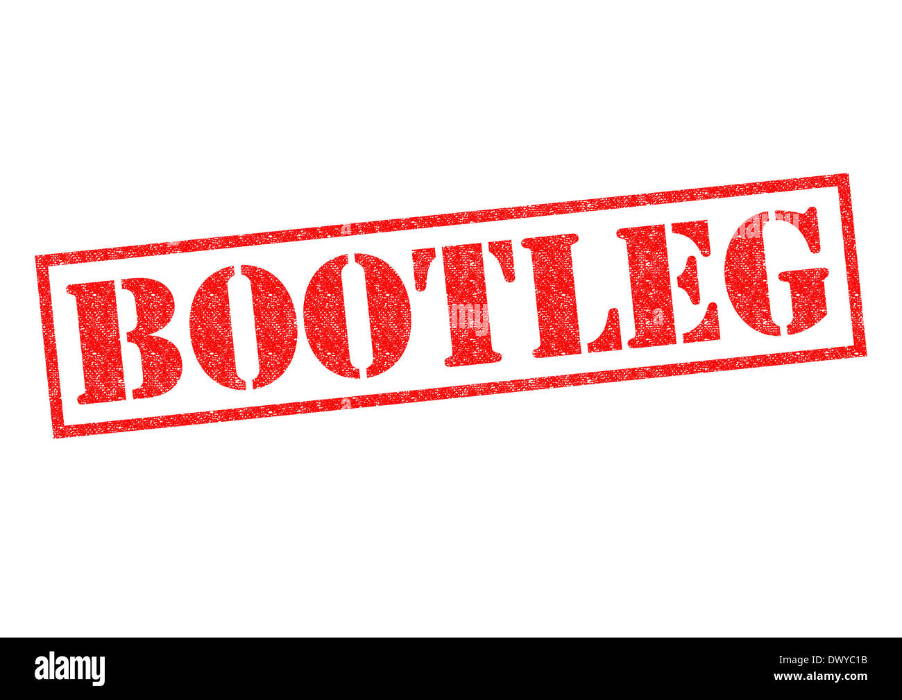 BOOTLEG red Rubber Stamp over a white background Stock Photo - Alamy