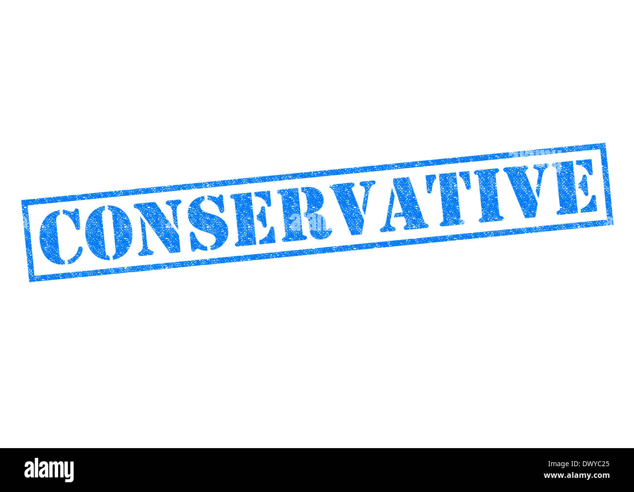 CONSERVATIVE blue Rubber Stamp over a white background Stock Photo - Alamy