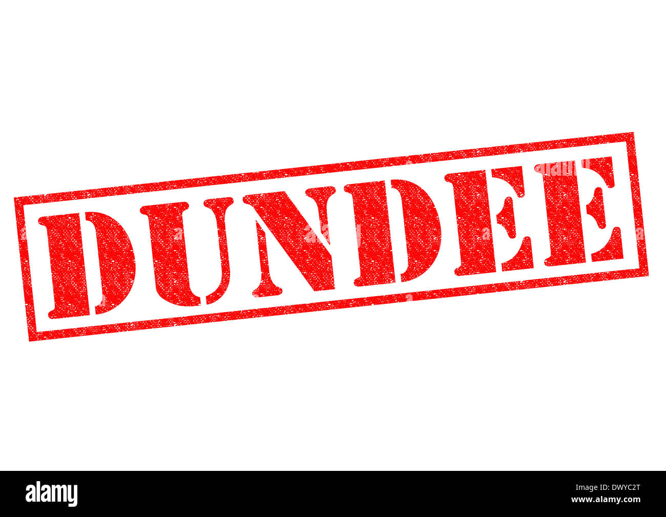 DUNDEE red Rubber stamp on a white background Stock Photo - Alamy
