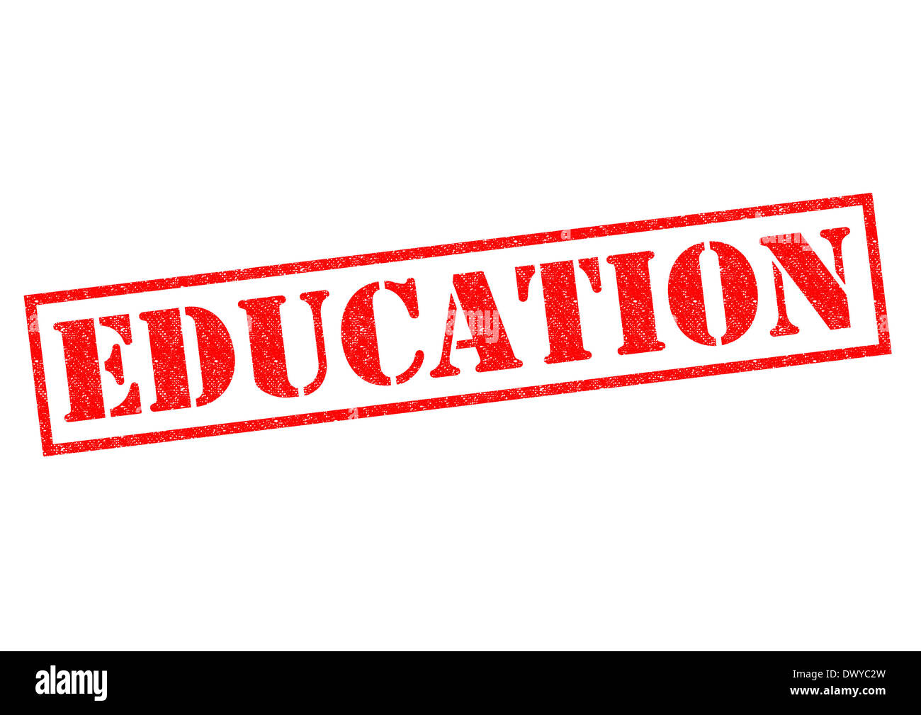 EDUCATION red Rubber stamp over a white background Stock Photo - Alamy