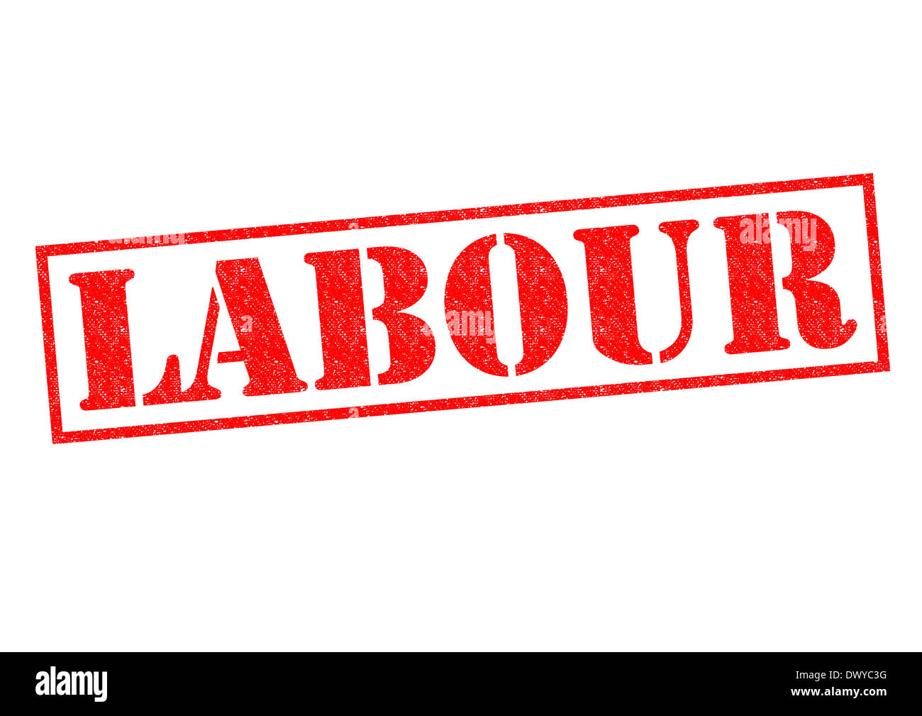 LABOUR red Rubber Stamp over a white background Stock Photo - Alamy