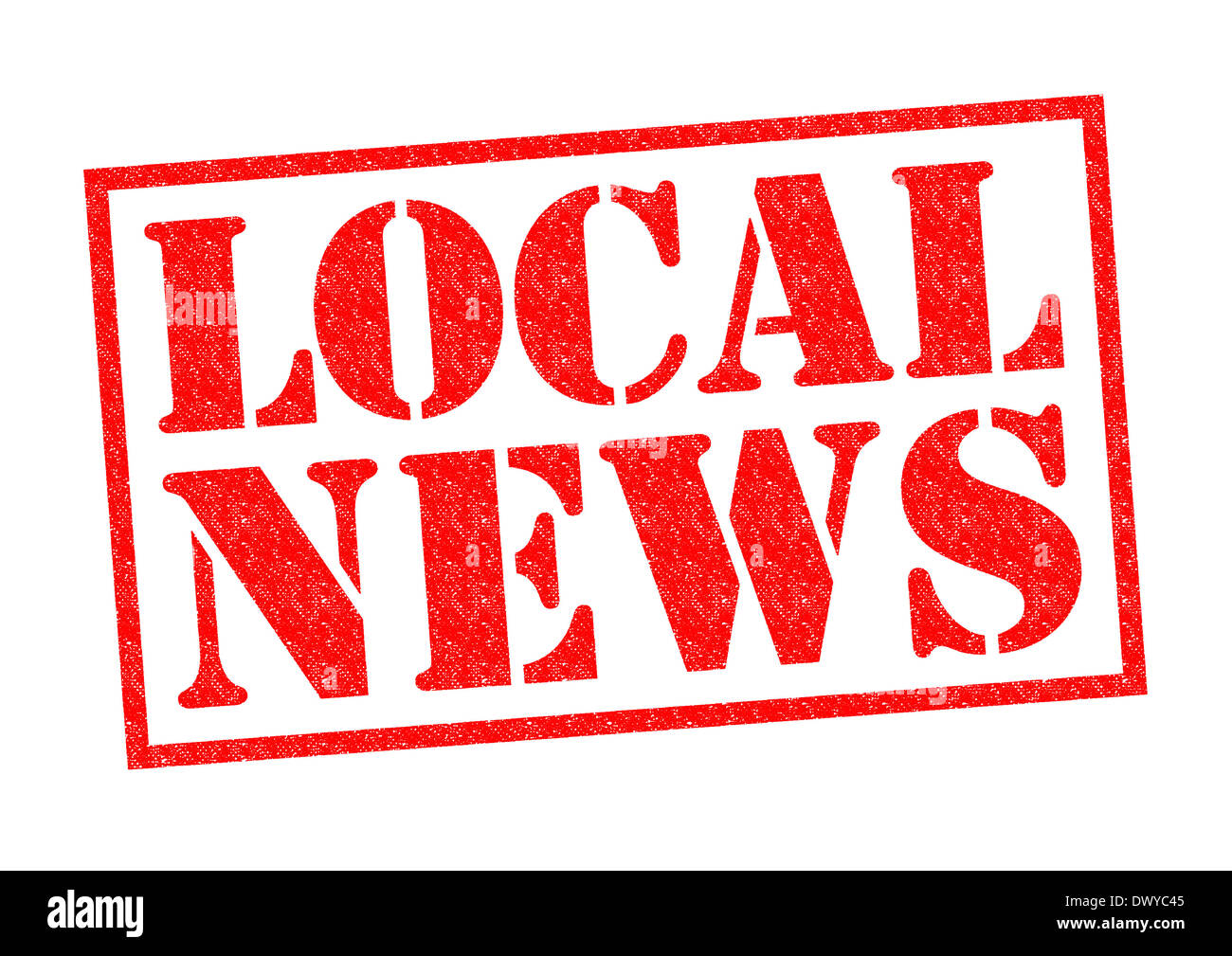 LOCAL NEWS red Rubber Stamp over a white background Stock Photo - Alamy