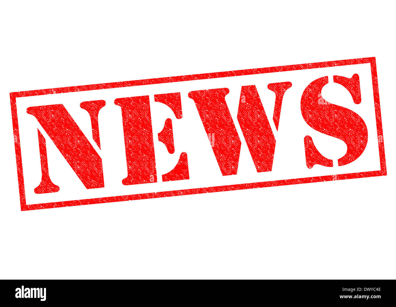 NEWS red Rubber Stamp over a white background Stock Photo - Alamy