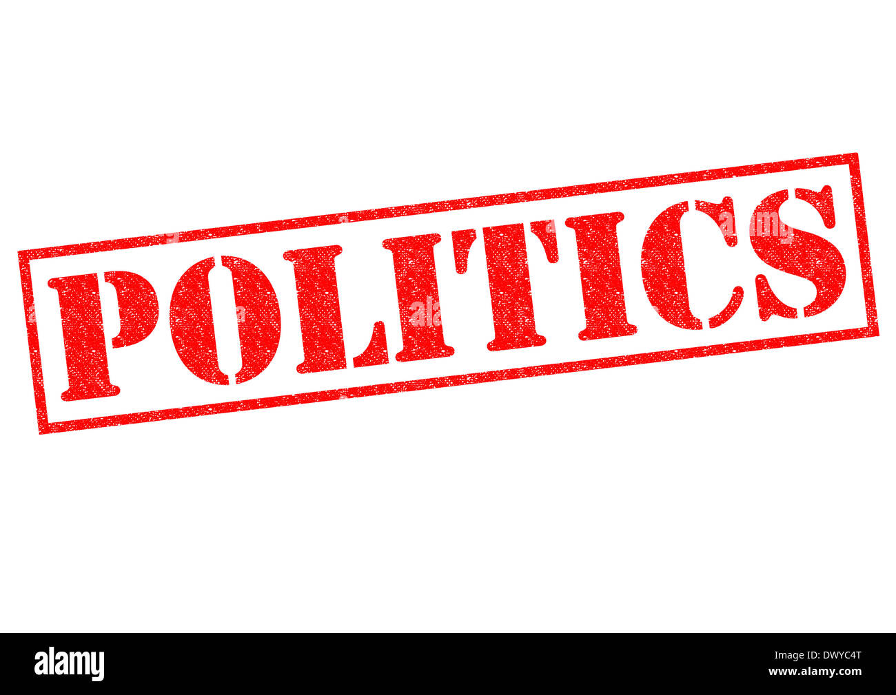POLITICS red Rubber Stamp over a white background Stock Photo - Alamy
