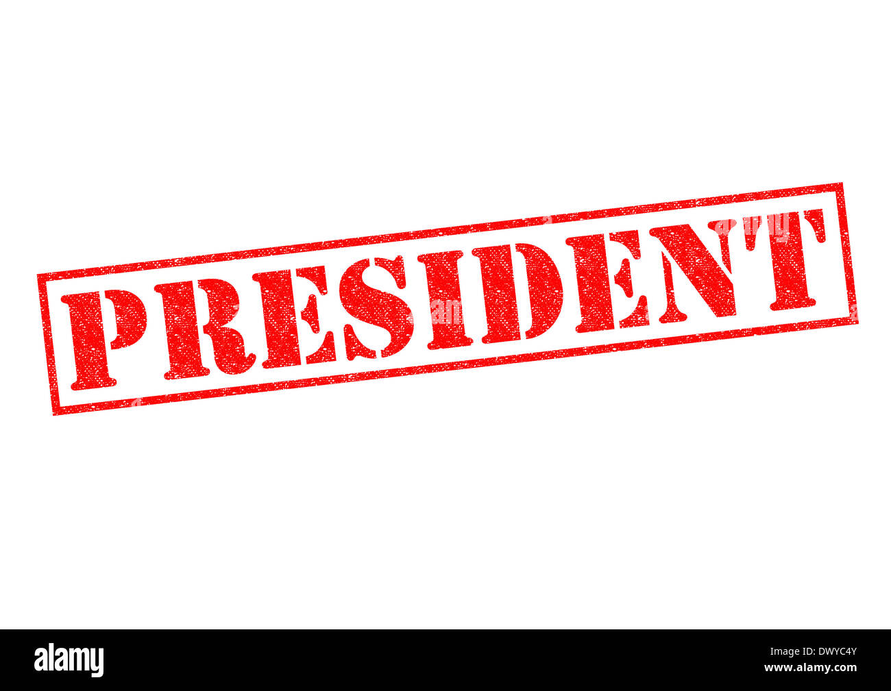 PRESIDENT red rubber Stamp over a white background Stock Photo - Alamy