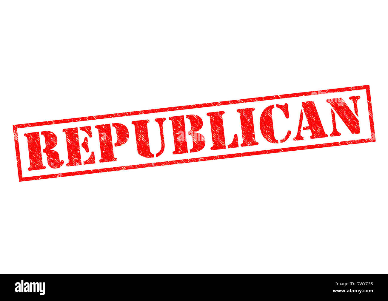 REPUBLICAN red Rubber Stamp over a white background Stock Photo - Alamy