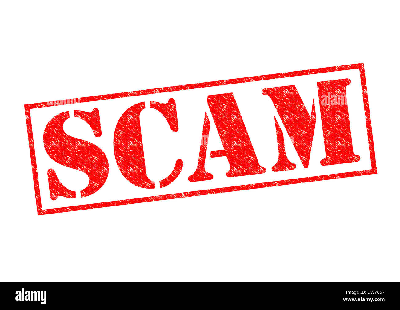 SCAM red Rubber Stamp over a white background Stock Photo - Alamy