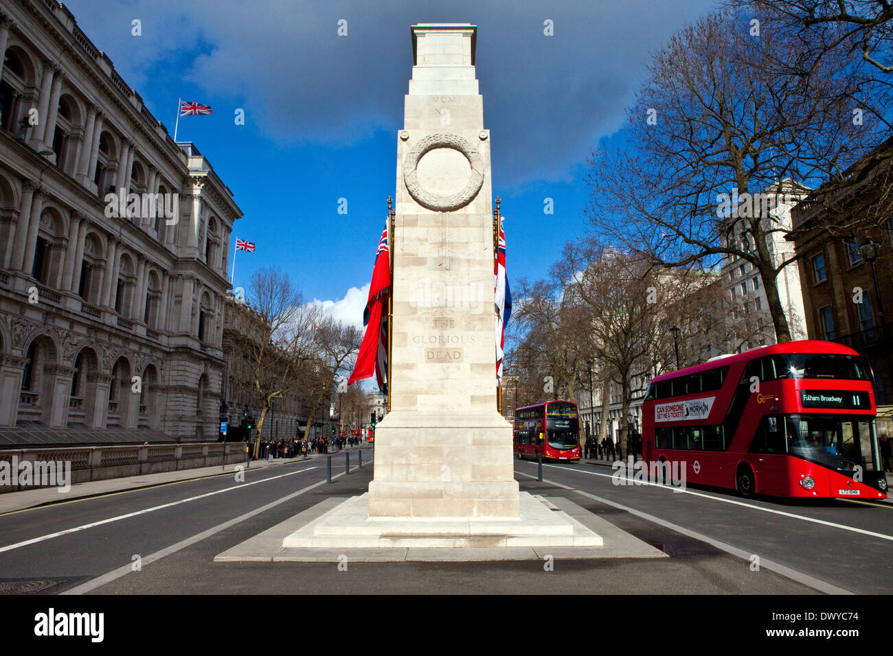 The Cenotaph War Memorial in Whitehall, London Stock Photo - Alamy