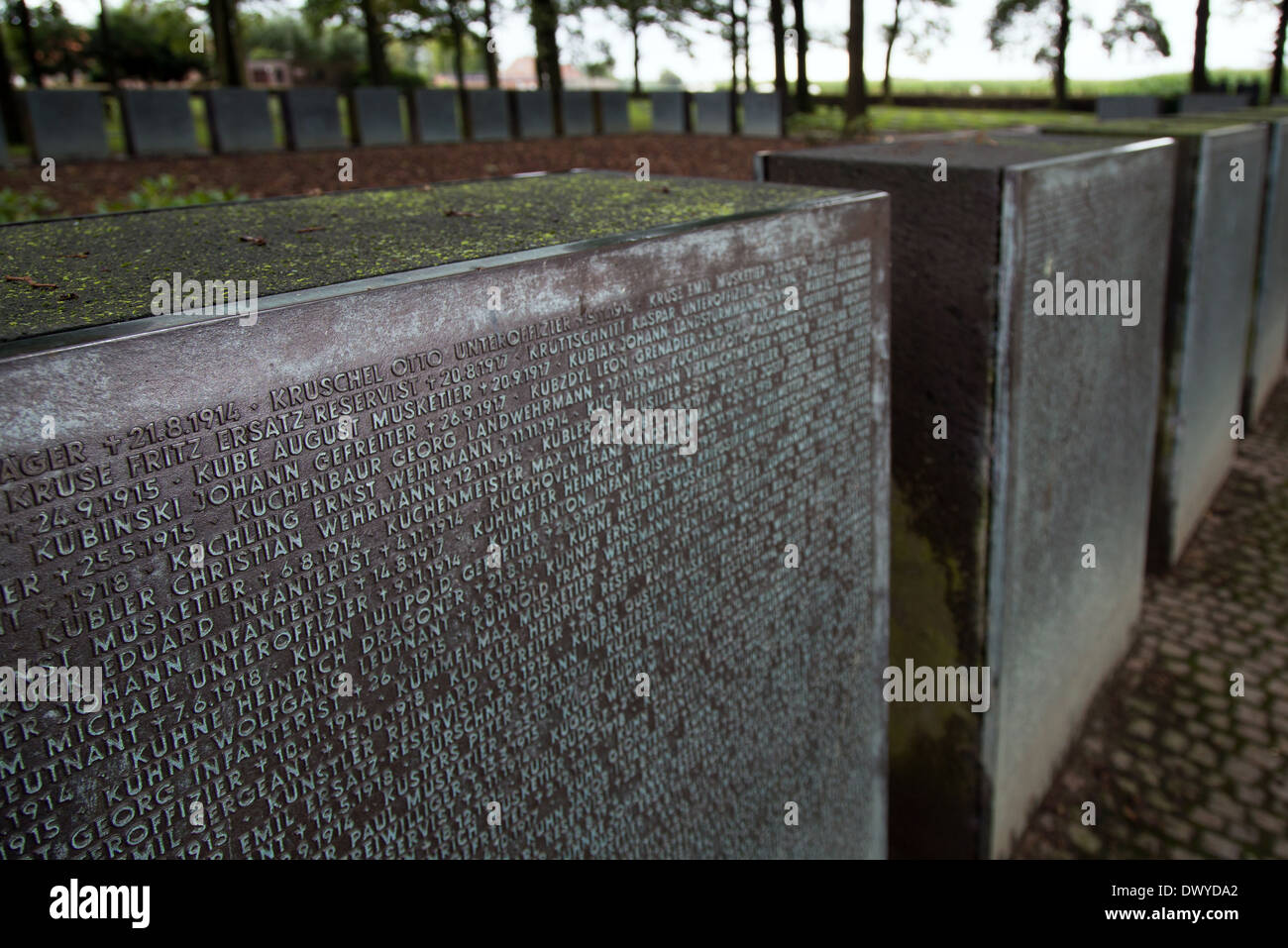 Mark Lange, Belgium, common grave for the fallen at the German military ...