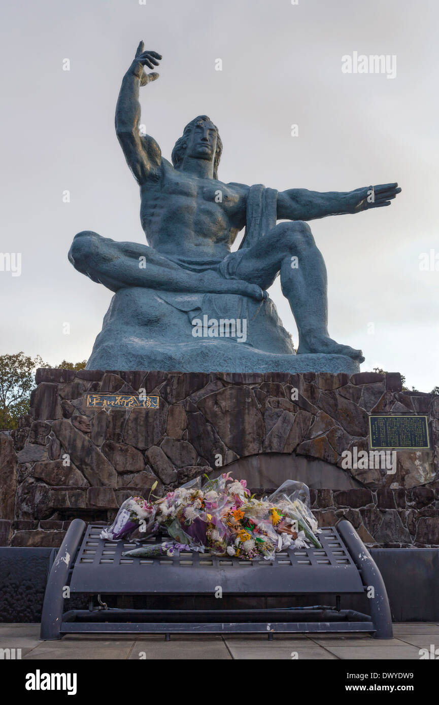 Peace Statue in Nagasaki, Nagasaki Prefecture, Japan Stock Photo - Alamy
