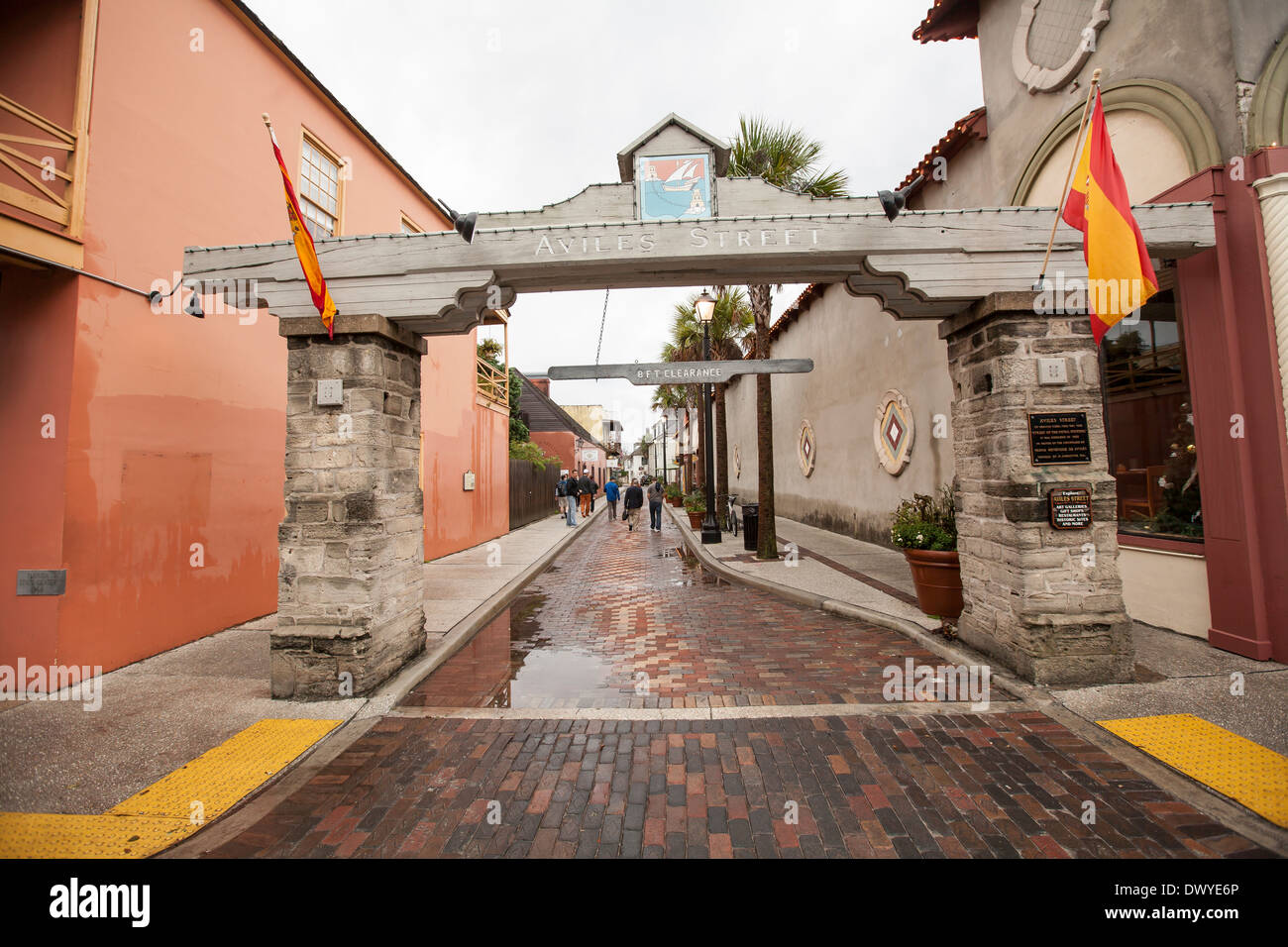 Aviles street st augustine hi-res stock photography and images - Alamy