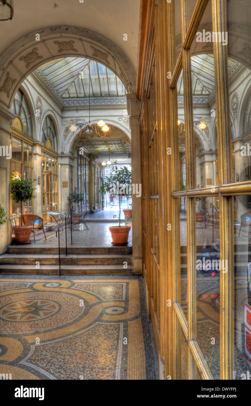 a beautiful old shopping arcade in Paris Stock Photo - Alamy