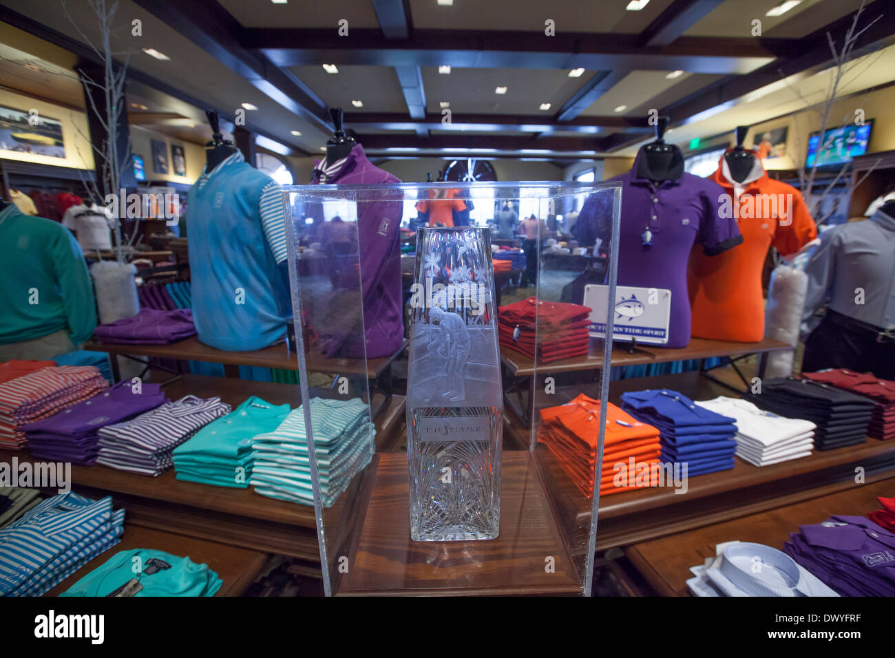 Golf shop of the TPC sawgrass clubhouse if pictured in Ponte Vedra ...