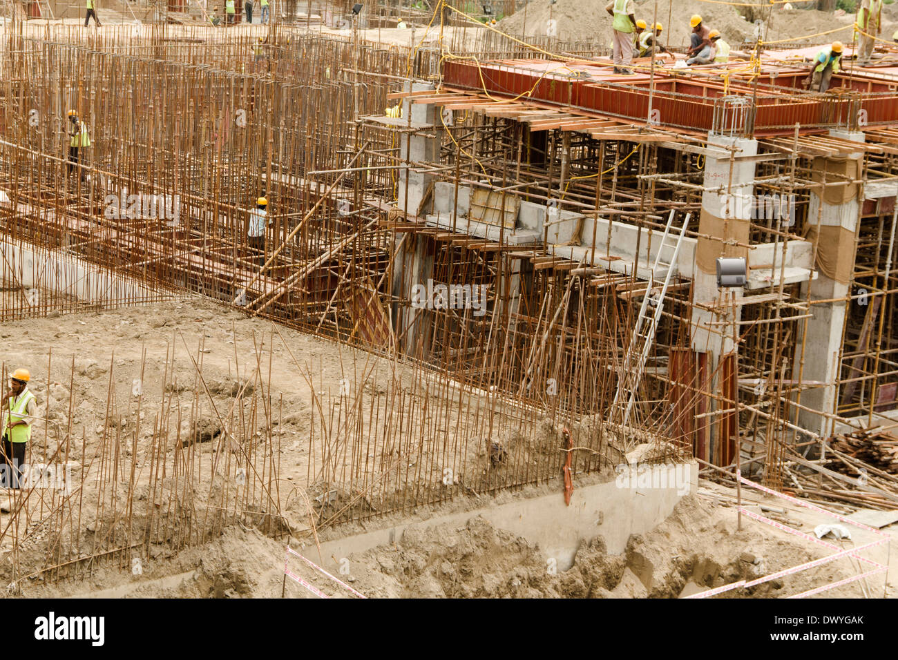 Indian Residential Building Construction Site
