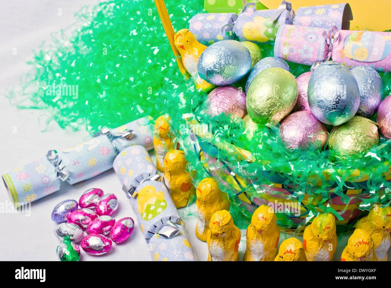 An image showing the concept of Easter with eggs and things Stock Photo ...