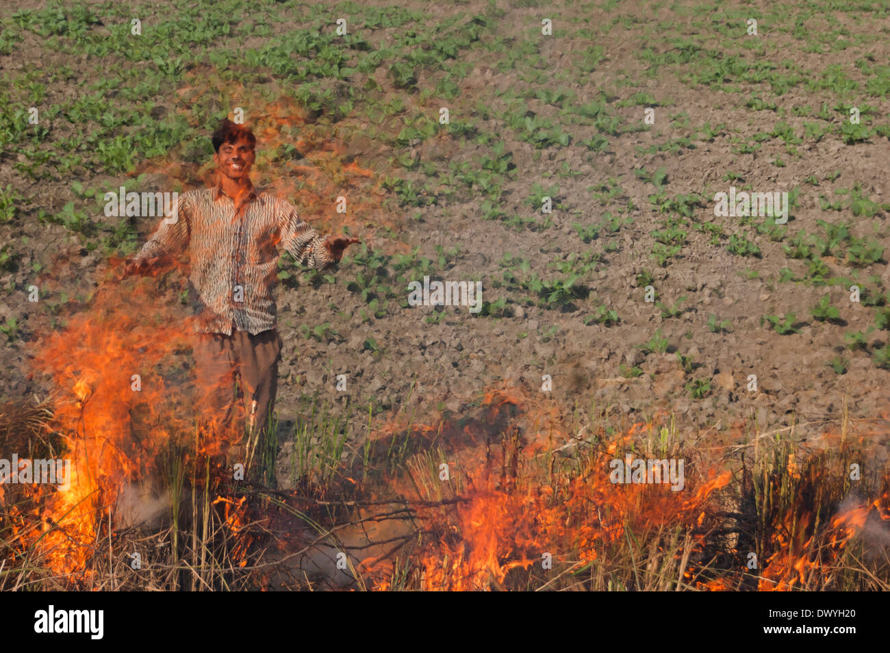 Burning clothes, indian hi-res stock photography and images - Alamy