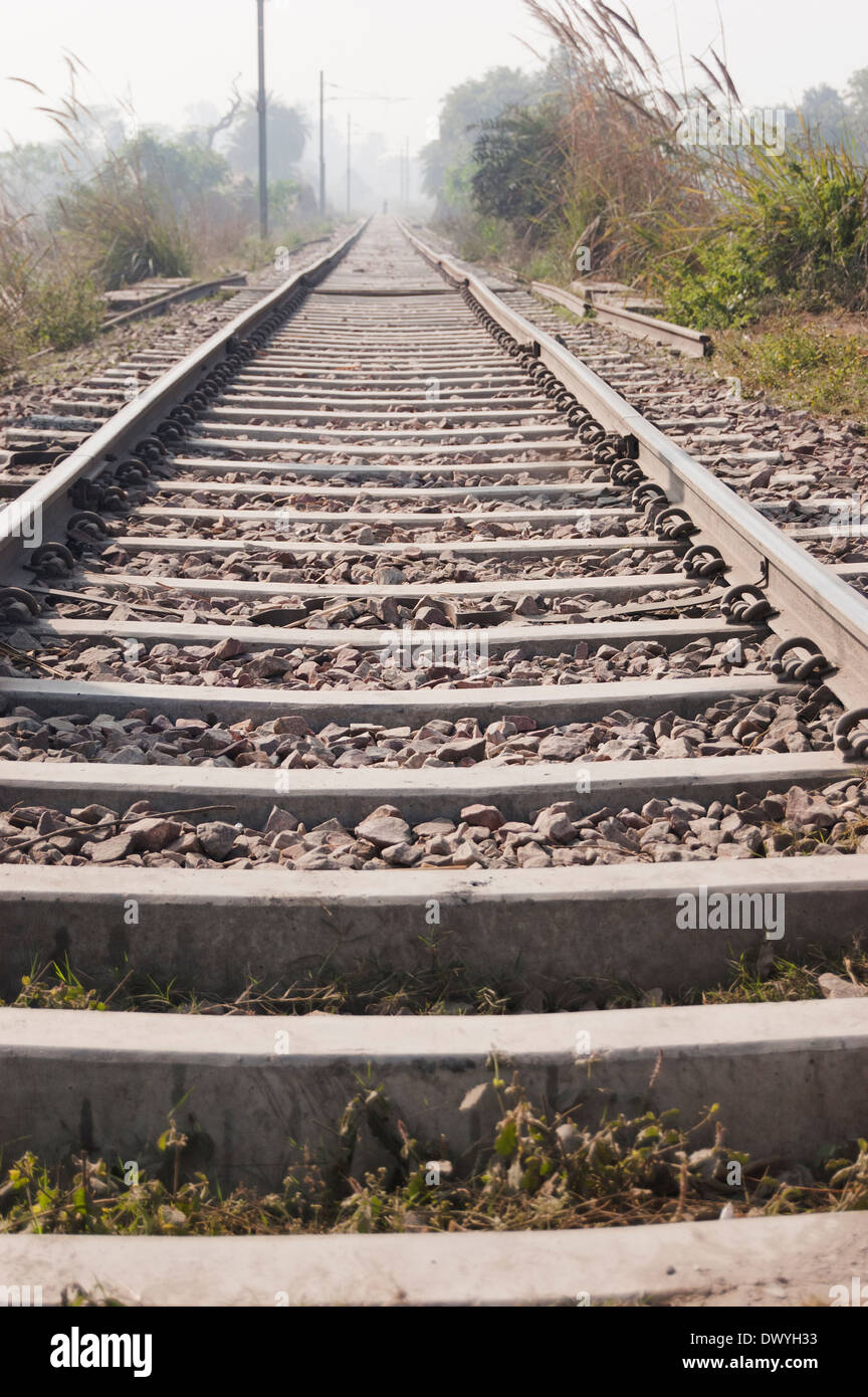 Indian railway line hi-res stock photography and images - Alamy