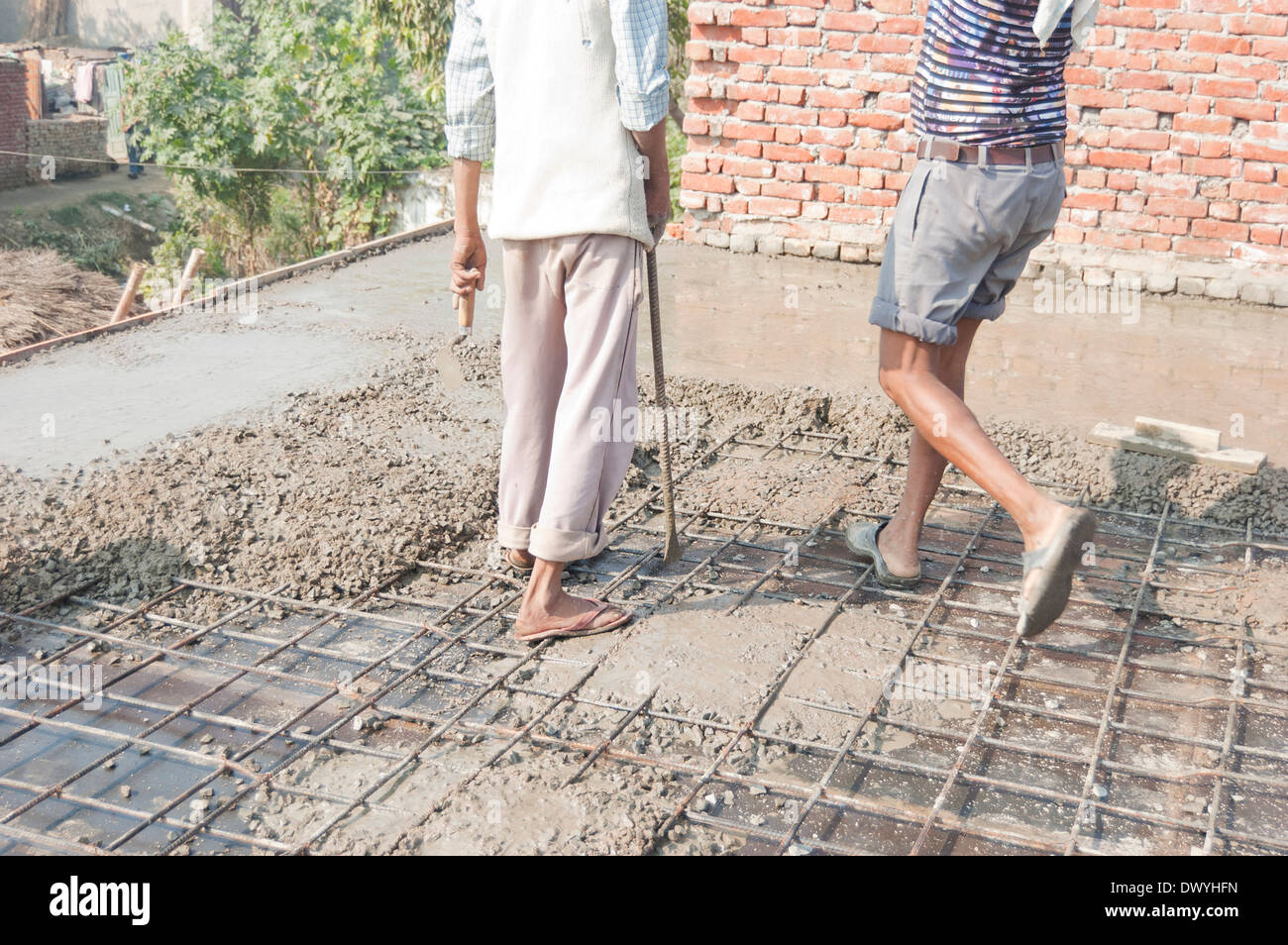 Indian Labours Working Stock Photo - Alamy