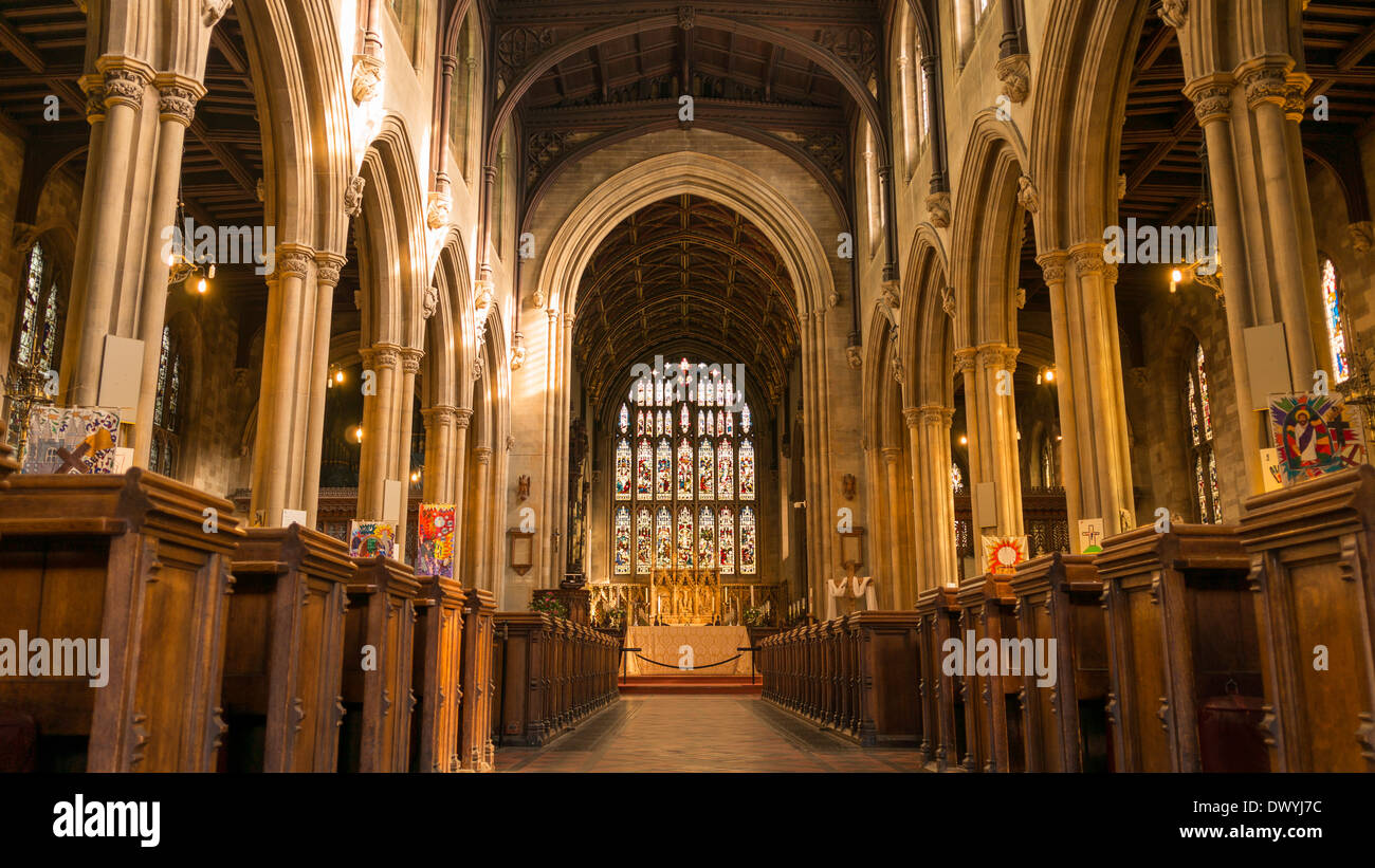 Interior of Croydon Minster. Croydon Stock Photo - Alamy