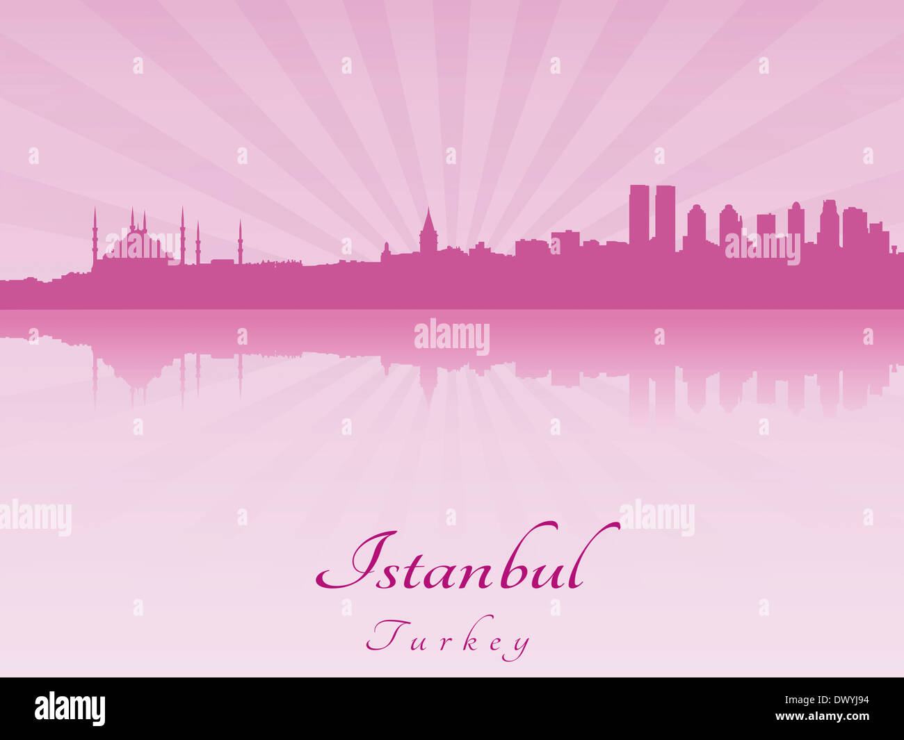 Silhouette skyline istanbul hi-res stock photography and images - Alamy