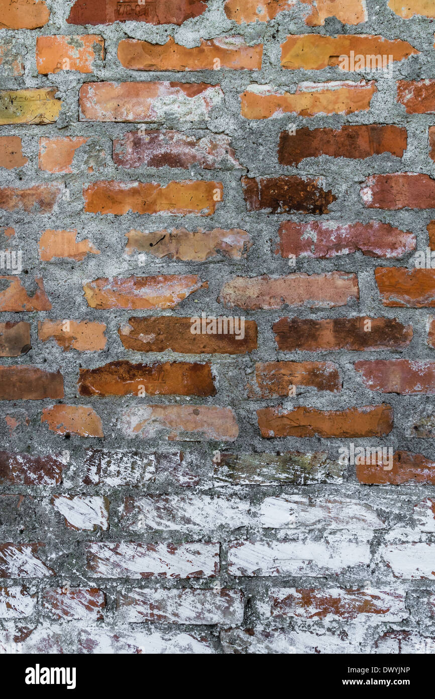 The old defense wall with red bricks Stock Photo - Alamy