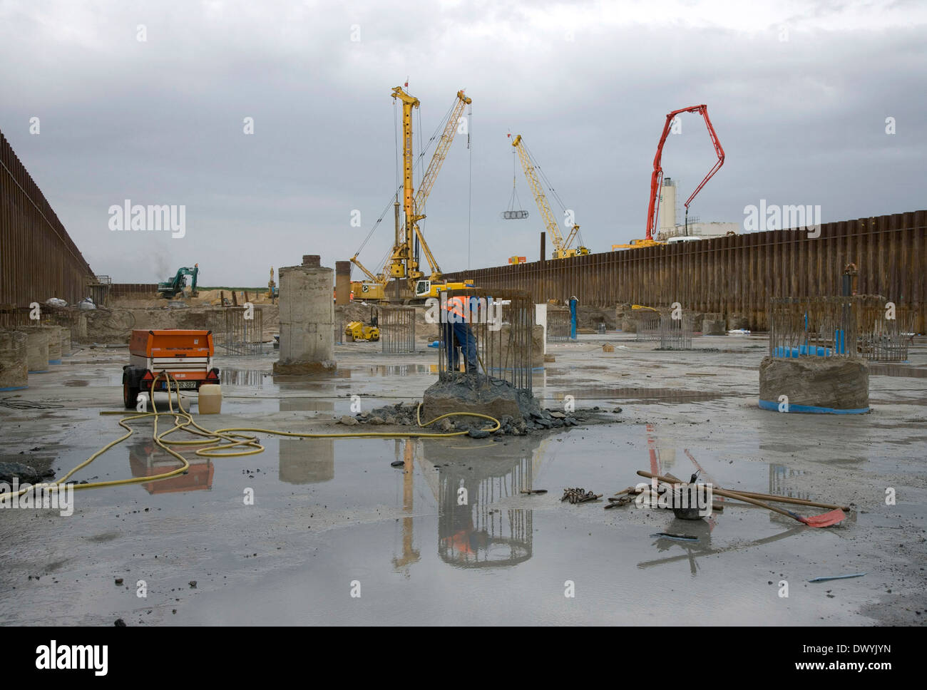 BBI construction site Stock Photo - Alamy