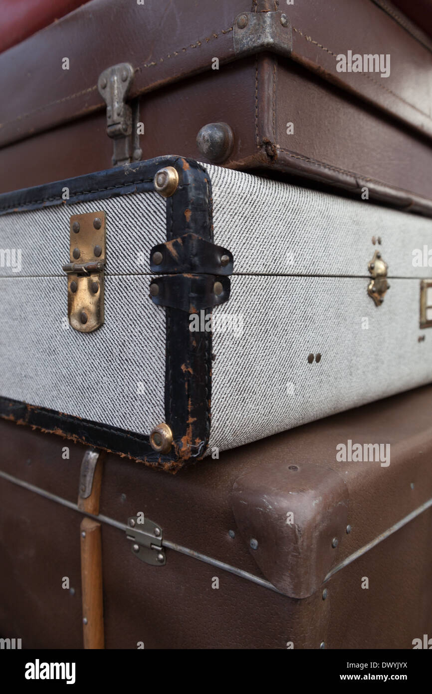 Pile of old cases hi-res stock photography and images - Alamy