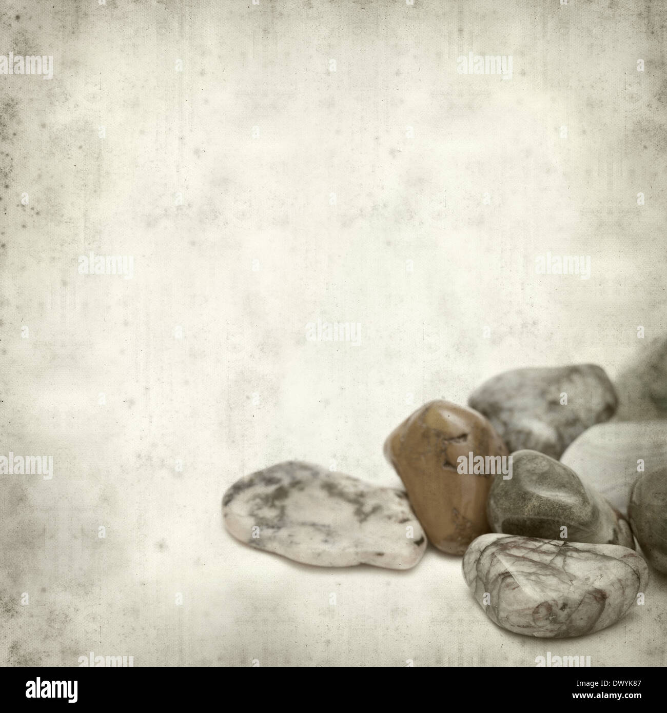 textured old paper background with semi-precious stones Stock Photo - Alamy