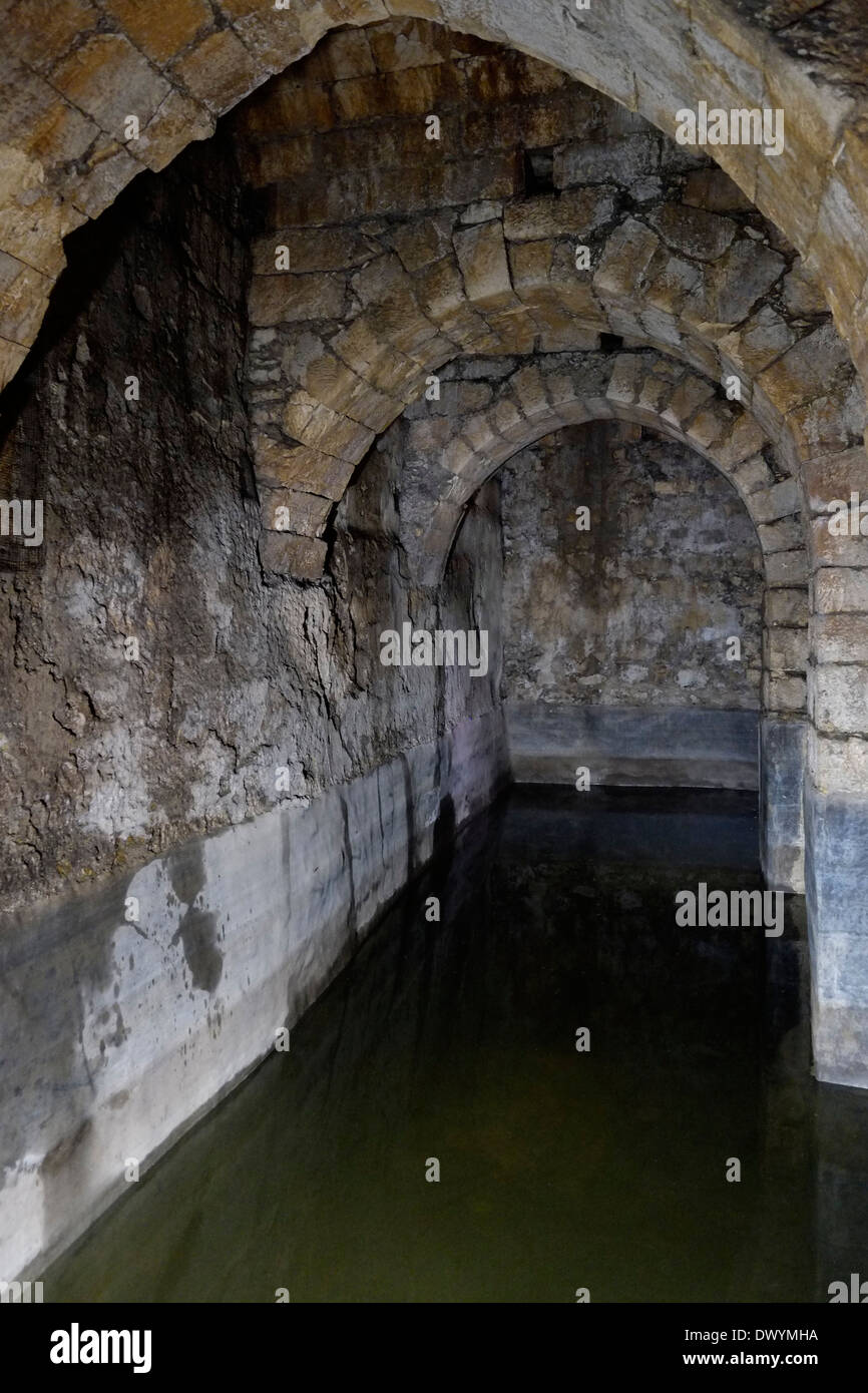 A Roman cistern beneath the ruins of a Byzantine Church, adjacent to ...