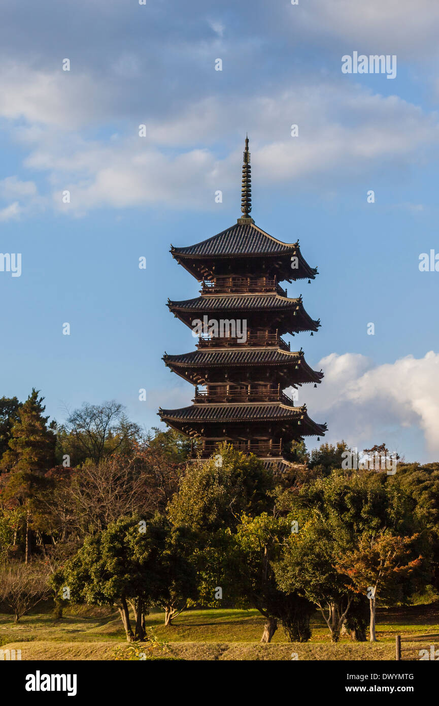 Five-Story Pagoda of Bitchu Kokubunji Temple, Soja, Okayama Prefecture ...